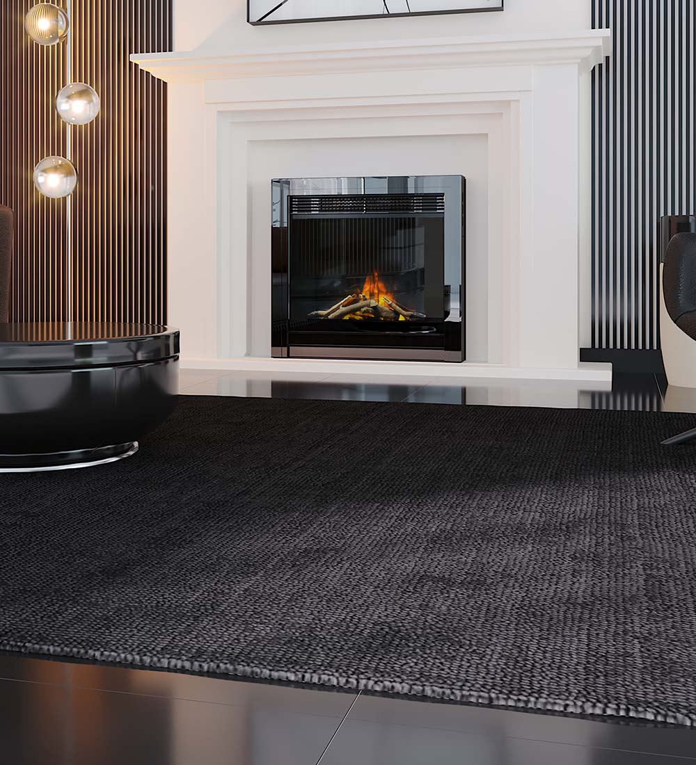 Evonic Kepler 22 Electric Fire, Black | Direct Fireplaces